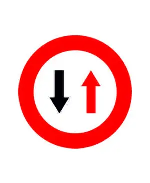 Alquiler Señal Sentido Contrario 60 cm | GO Rental Store